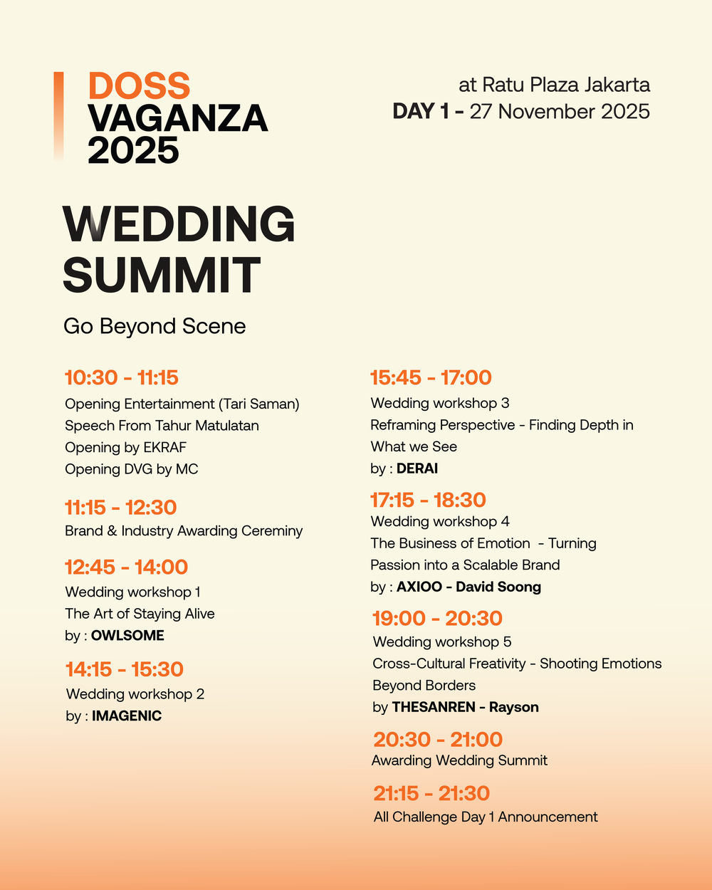 WEDDING SUMMIT-DOSS VAGANZA 2025