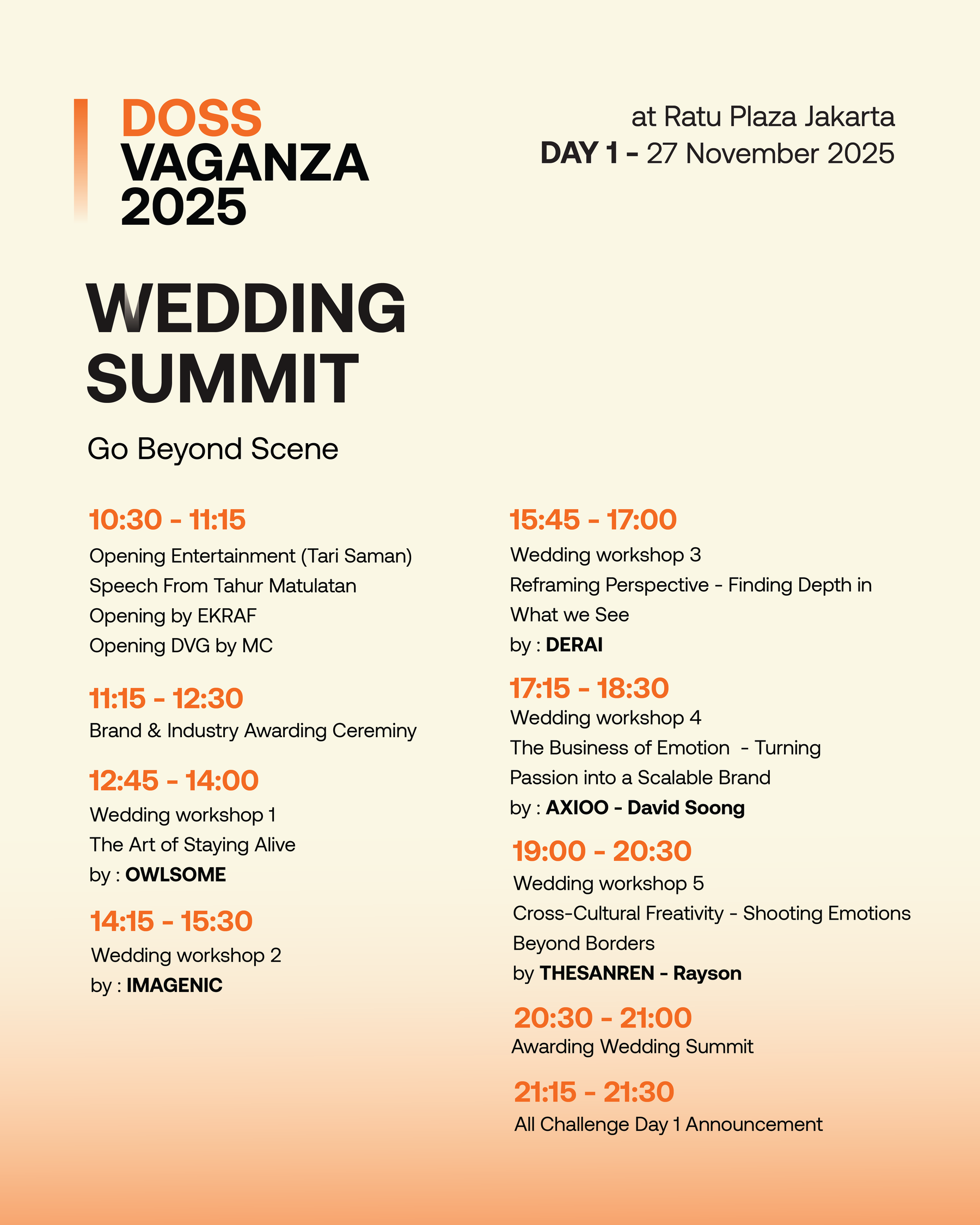 WEDDING SUMMIT-DOSS VAGANZA 2025